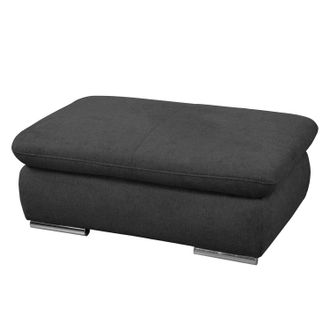 Sit&more home24 Polsterhocker Glenaire 100 x 40 x 67cm Schwarz/Schwarz
