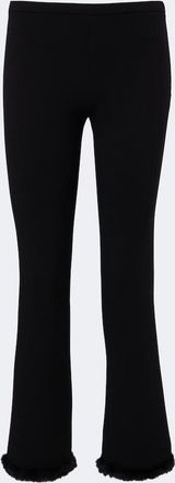 Magda Butrym Cropped-Schlaghose aus einem Wollgemisch