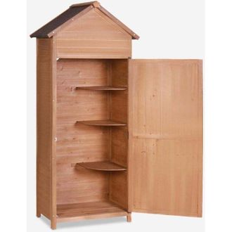 Stark Cabane de jardin armoire de rangement en bois 3 &eacute;tag&egrave;res Scoter