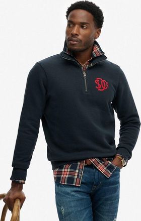 Superdry Sweatshirt Sd&co Neon Half Zip Track mit Logodruck, aus Baumwolle, normale Schnittform, pflegeleicht