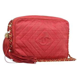 Chanel Sac bandouli&egrave;re vintage doccasion - Femme - Pre-owned - Rouge - Taille: ONE Size