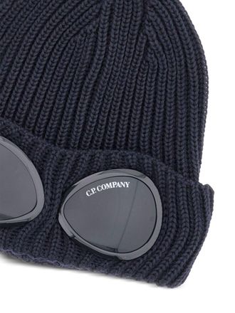C.P. Company Mens Goggle Hat Midnight Blue Wool