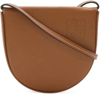 Loewe Pre-owned Sac bandouli&egrave;re en cuir Anagram - Femme - Pre-owned - Brun - Taille: ONE Size