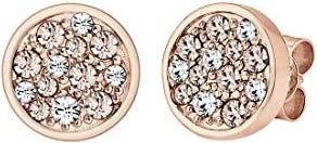Elli Boucles dOreilles Elli Boucles dOreilles Cercle Cristaux Argent Rose Doré