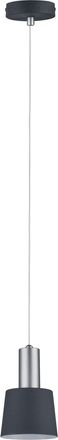 Paulmann 79691 Neordic Haldar Pendelleuchte max. 1x20W Hängelampe für E14 Lampen Deckenlampe Dunkelgrau/Chrom matt 230V Metall ohne Leuchtmittel