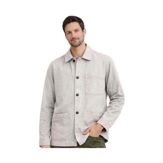 CHESAPEAKE'S Homme, Vestes, Blanc, Taille: XL Saint Malo Overshirt