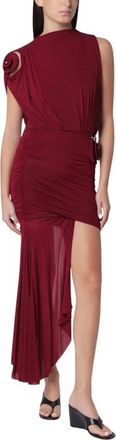 CHRISTOPHER ESBER Mini-robe Aurelia Sculpted Spiral Cascade - Femme - Robes - Rouge - Taille: 38 FR