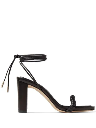 Jimmy Choo London sandales Diosa 85 mm en cuir - Noir