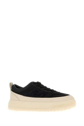 Moncler Mens Black Canvas Moncler Altive Sneakers 999
