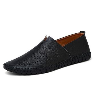 Generic Mocassins for Hommes, d&eacute;tails de Couture en Peau de Vache, Bout Rond, antid&eacute;rapants, Confortables, Flexibles, Talon Plat, Bal de Promo, Marche, &agrave; Enfi