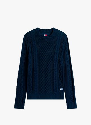 Tommy Hilfiger Pull en maille torsad&eacute;e