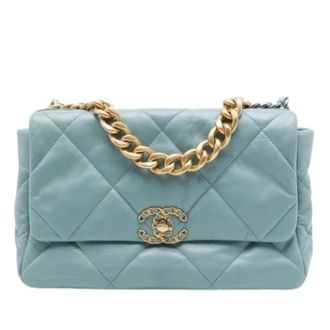 Chanel Pre-owned Large 19 Flap Bag - - Pre-owned - Damen - Blau - ONE SIZE