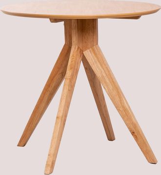 Sklum Runder Esstisch aus Holz (&Oslash;80 cm) Sekiz Braun Natur