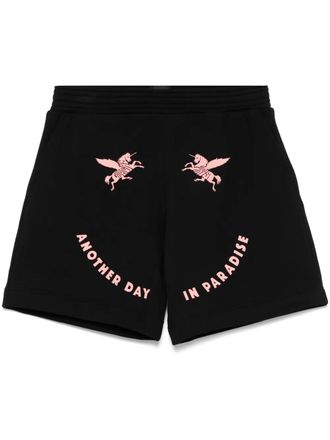 Givenchy short à broderies licornes - Noir