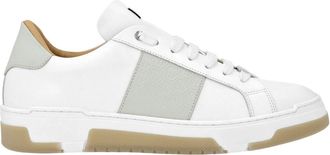 Philipp Plein unisex, Chaussures, Blanc, Taille: 37 EU Baskets basses en cuir Monogram