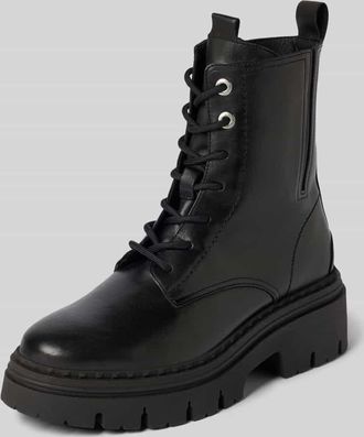 Tamaris Schn&uuml;rstiefel aus echtem Rindsleder