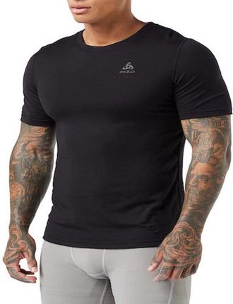 Odlo Herren Funktionsunterw&auml;sche Kurzarm Shirt 100% MERINO 200 GRAMM, black - black, XXL