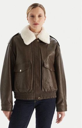 Michael Kors Jacke aus Kunstleder 77A1487M52 Braun Relaxed Fit