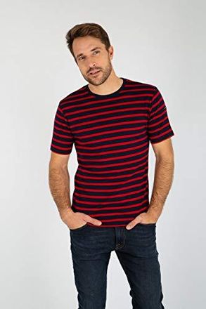 Armor Lux Marinière MORGAT, Multicolore (Navire/Braise 455), Small (Taille fabricant: S) Homme