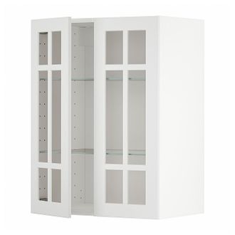 IKEA METOD Wandschrank mit B&ouml;den/2 Glast&uuml;ren
