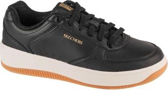 Skechers Baskets Sport Court 2.0-Core Essentia pour femme, noir/noir, 36.5 EU