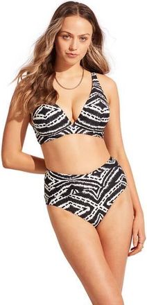 Seafolly Damen Bikinihose Zanzibar High Waisted Pant