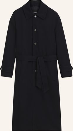 HUGO BOSS Mantel C-Colin-Bltpress-264 Relaxed Fit blau