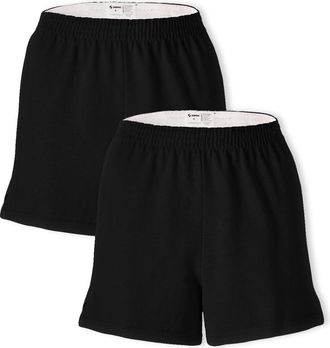 Soffe Damen Authentic Cheer, 7,6 cm Schrittl&auml;nge Shorts, 2 Pack Black, X-Klein (2er Pack)