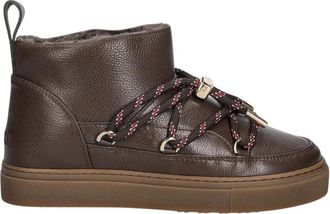INUIKII Botte de neige brillante en cuir pleine fleur - Femme - Chaussures - Brun - Taille: 39 EU