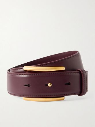 Alaia Ceinture En Cuir - Bordeaux