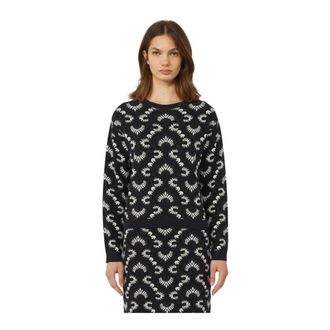 Max Mara Wkdfaraone Rundhals-Strickpullover - - Knitwear - Damen - Blau - 2XL