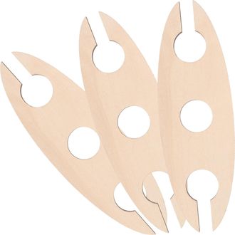 Pretyzoom 3st&uuml;cke Flaschenregal Weinregal Aus Holz Mit Kleiner Becherhalter Und Abtropfgestell F&uuml;r Weinkeller Und Arbeitsplatte Zur Organisierten Weinflaschenla