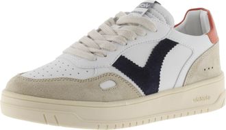 Victoria Low-Top Unisex Seúl Leder-Effekt & Farbige & Spaltleder Teile Im Kontrast 1257101 für Erwachsene Naranja 41