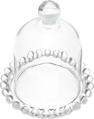 Cabilock Tortenständer Glas Set Tortenplatte Glasglocke mit Fu? Kuchenglocke Tortenglocke K?seglocke Kuchenplatte Tortenst?nder Dessert Cupcake St?nder für Geb