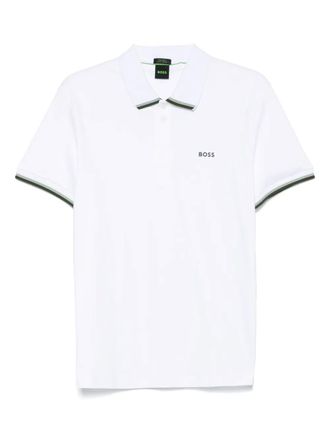 BOSS polo en coton - Blanc