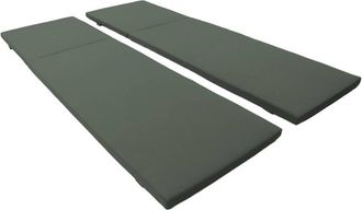 Sweeek Lot de 2 coussins pour bain de soleil kaki - Relaxa