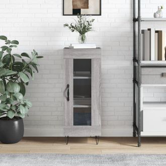 vidaXL Sideboard Grau Sonoma 34,5x34x90 cm Holzwerkstoff Vidaxl