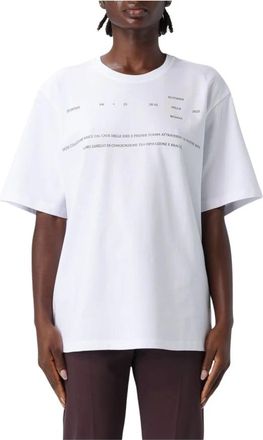 Sportmax Femme, Tops, Blanc, Taille: 42 FR T-Chemises