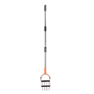 Walmeck Gartenkultivator-Werkzeug, Effiziente Bodenfragmentierung, Ergonomisches Design f&uuml;r Komfortables Gartenerlebnis, Verstellbarer Griff, Edelstahl (3 Abs