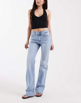 Tommy Jeans Cleo - Jean bootcut &agrave; taille mi-haute - Bleu clair d&eacute;lav&eacute;