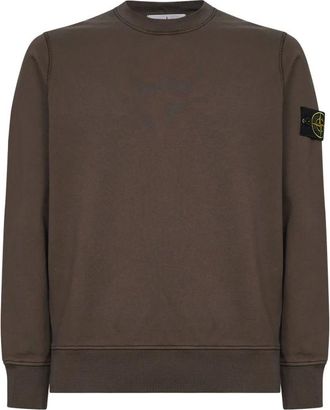 Stone Island Homme, Sweatshirts et sweats &agrave; capuche, Brun, Taille: XL SweaT-shirt ras du cou