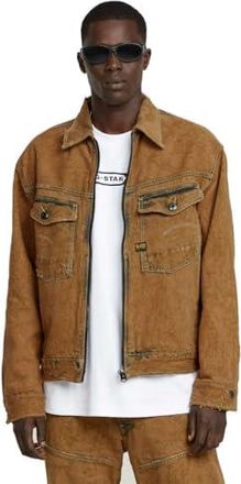 G-Star G-Star Homme Veste Dakota Zip, Jaune (vintage sandstone restored D26128-D499-H144), S