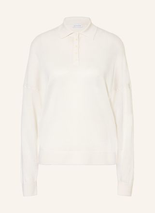 Iris Von Arnim Iris Von Arnim Strick-Poloshirt Lilia Aus Cashmere Mit Seide weiss