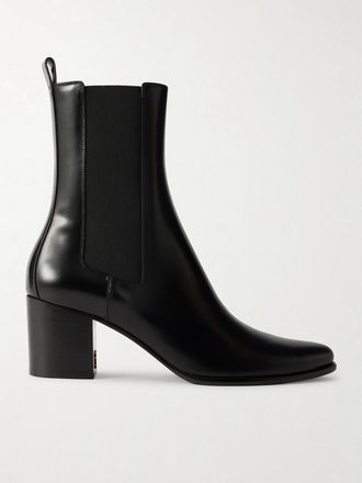Saint Laurent Jill Chelsea Boots Aus Leder - Schwarz