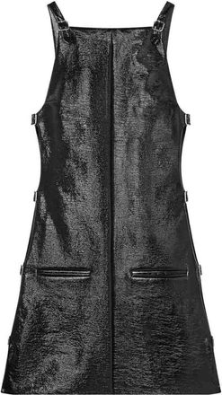 Courrèges Knielanges Kleid - Schwarz