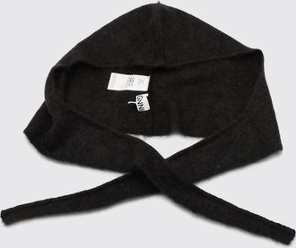 Ganni Beanie aus Woll- und Mohairmischung mit Butterfly-Logo