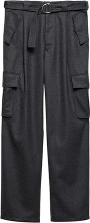 Prada Hose mit Faltendetail - Grau