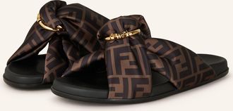 Fendi Pantoletten schwarz