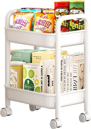 Generic Multifunktionskrollen - 2-stufige Radverpackung mit rutschfesten Regalen, schnell trocknender Lagerung f&uuml;r Toilettenartikel, Saucenbeh&auml;lter, kleine Ha