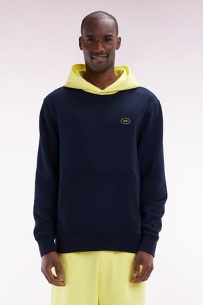 Eden Park Sweatshirt En Molleton Coton Bicolore Jaune Coupe D&eacute;contract&eacute;e